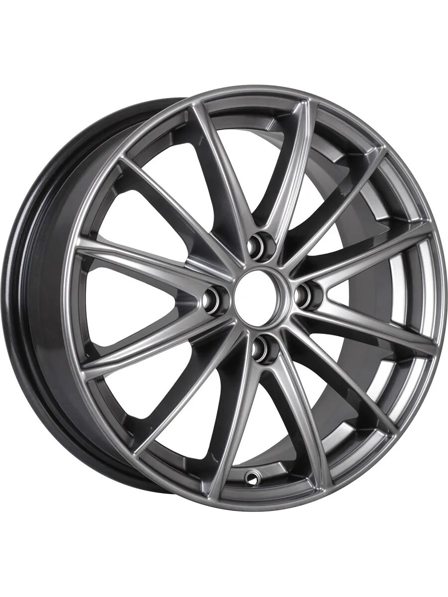 Литой диск легкосплавный диск КиК Пойнт Бланк R15 4x100 ET45 D67.1 Серый