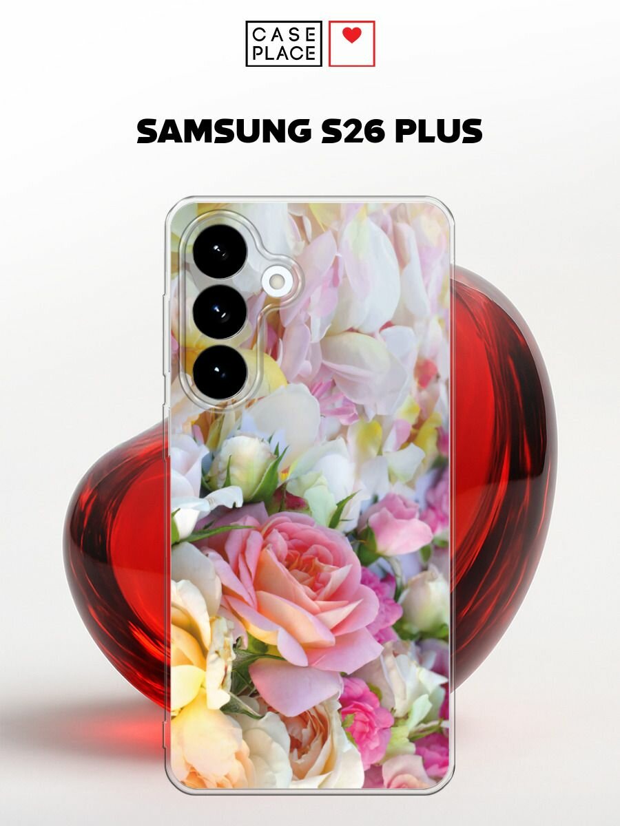 Чехол на Samsung Galaxy S26 Plus / Самсунг Галакси S26 Плюс с принтом Утренние розы