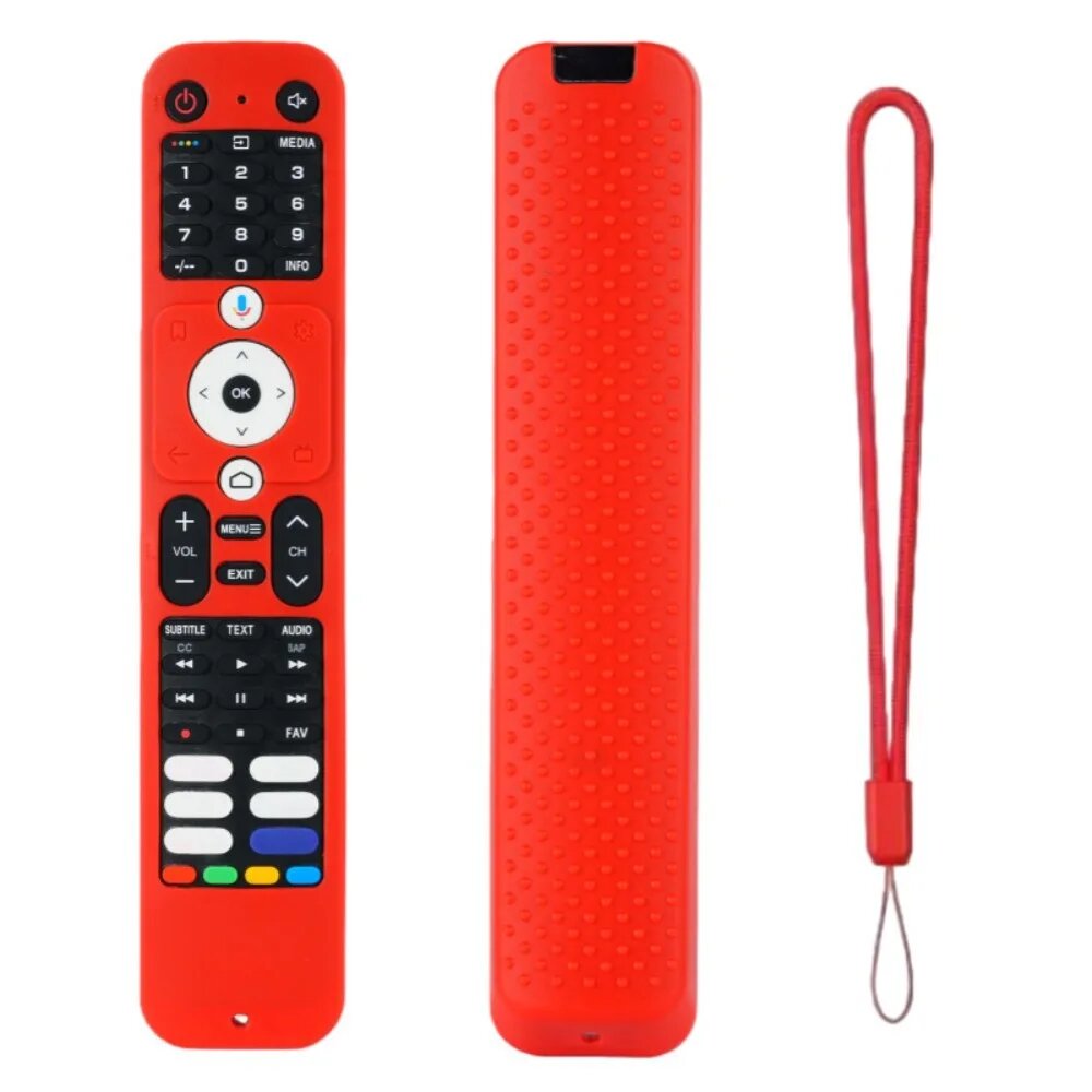 Красный силиконовый чехол для пульта Haier Smart TV HTR-U32