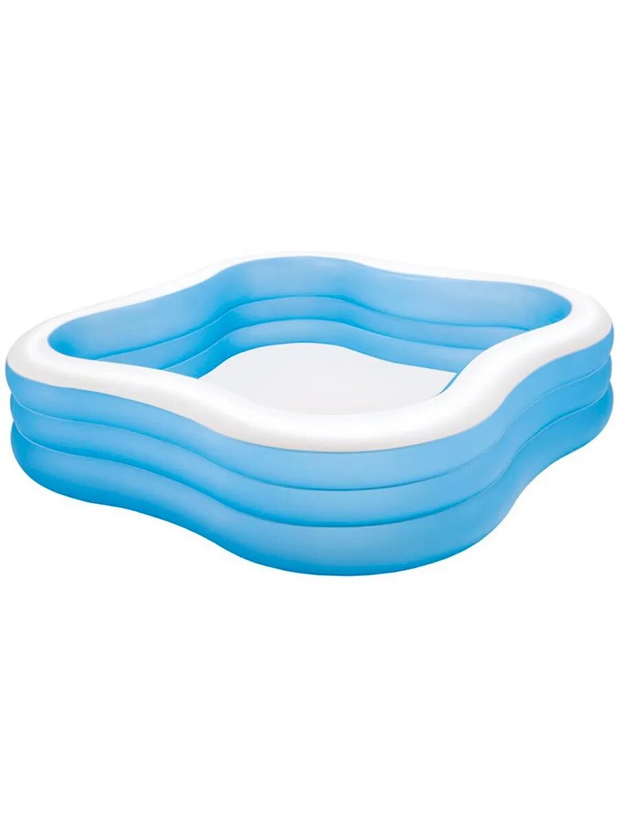 Бассейн надувной 229*229*56 см Beach Wave Swim Intex (57495NP)