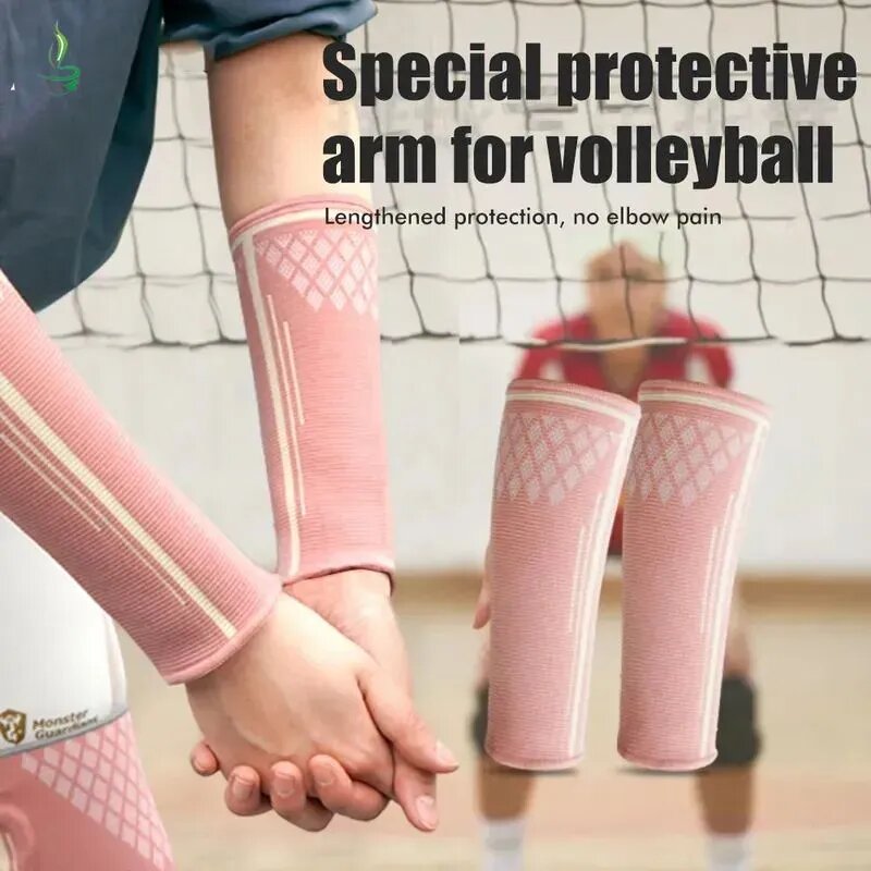 Защита предплечья для волейбола, размер M, спортивная поддержка, розовая, нейлон