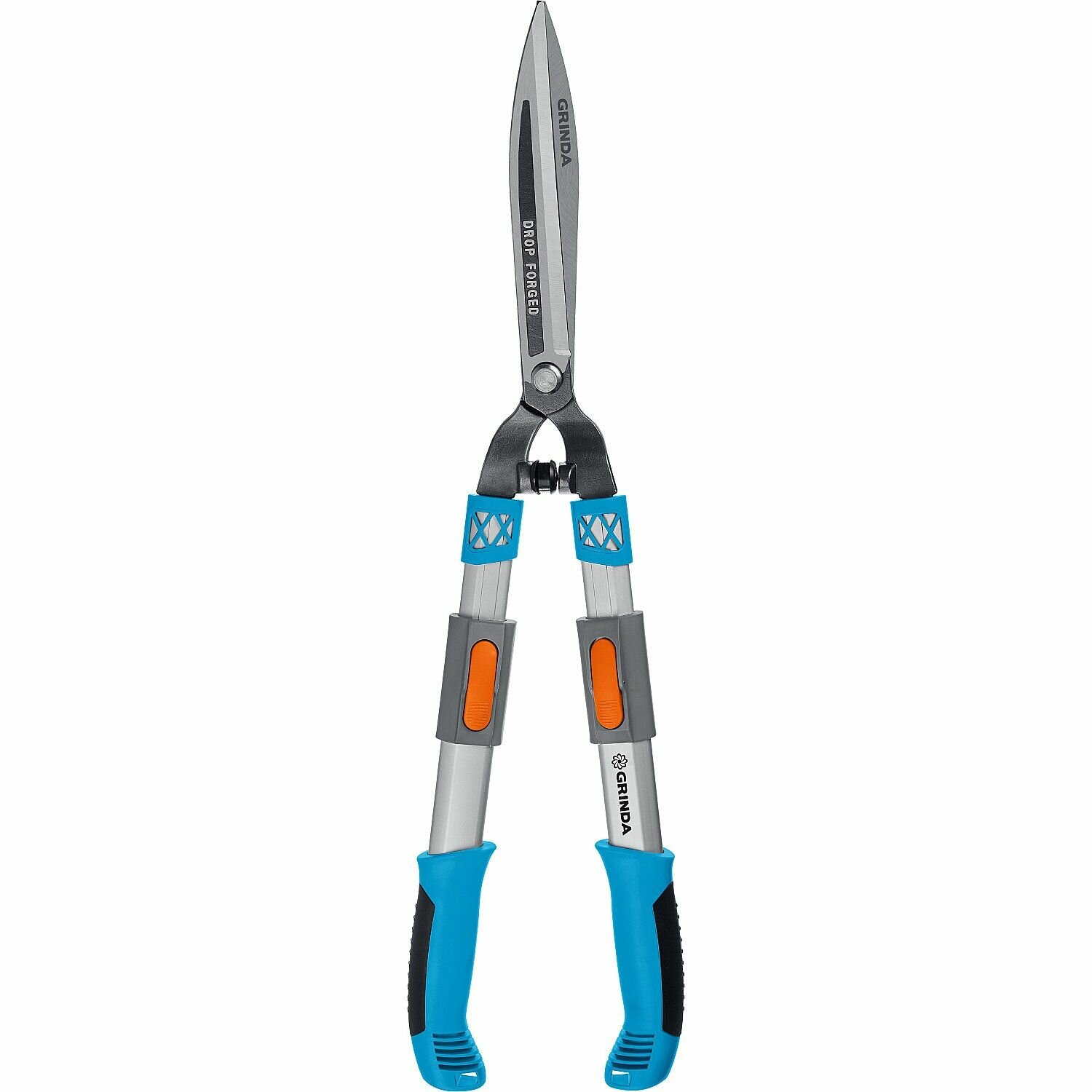Кусторез Grinda FH-800T, телескопический, длина 630-800 мм, кованые лезвия, алюминиевые рукоятки