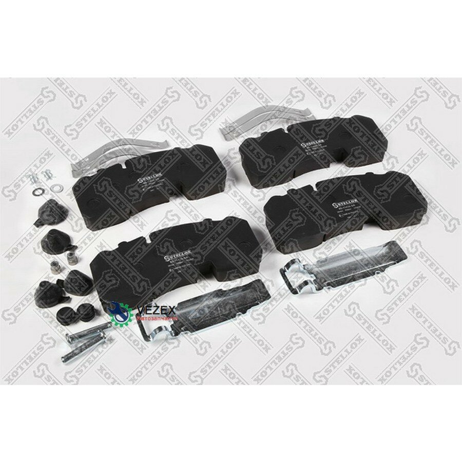 STELLOX 8511428SX колодки дисковые ! с полн. р/к 29165 210x92.5x30. отв. датч5мм \BPW (05/03>) KNORR SB374