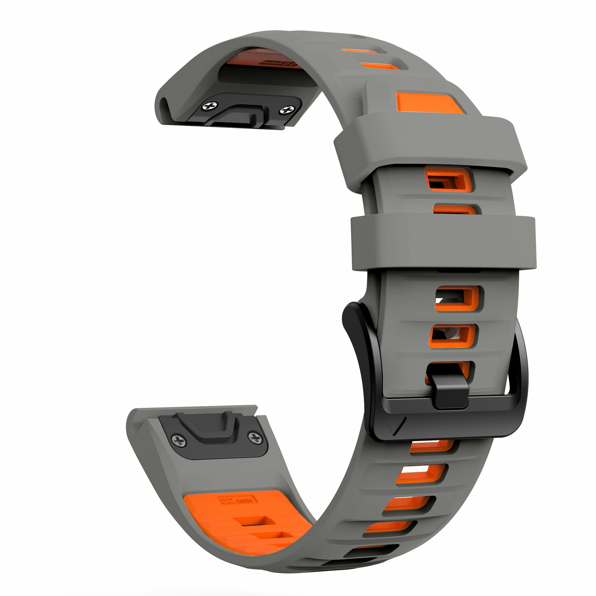 Подходит для ремешка garmin Quick Exelect Garmin Fenix8 Силиконовый запястье Fenix5/6/7/E Двухцветный фаркоп 20/22/26 мм