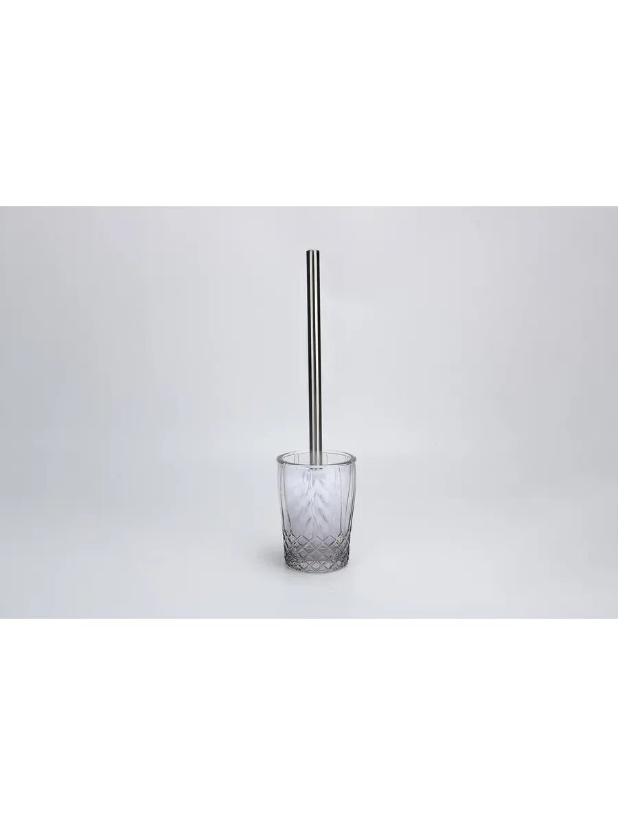 Ёршик для унитаза Gray Crystal стекло цвет серый