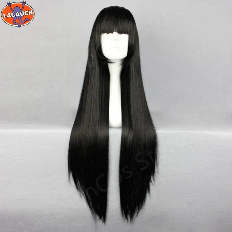 LACAUCH Женское кимоно Kikyo из аниме Inuyasha Черный, Один размер, Wigs