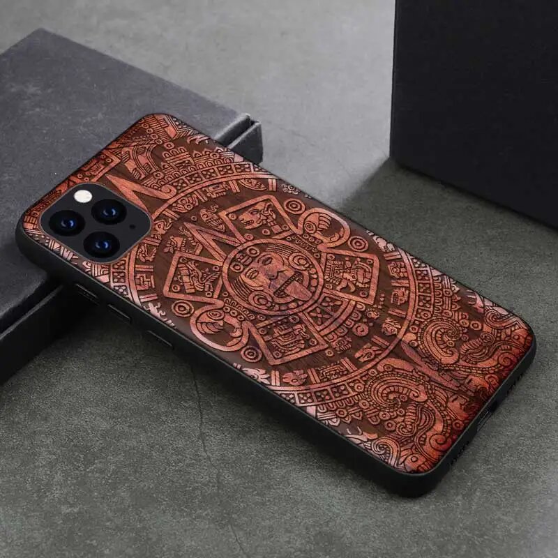 Чехол из натурального дерева для iPhone 17 Pro Max Деревянный чехол для iPhone17 Про Макс, color 7
