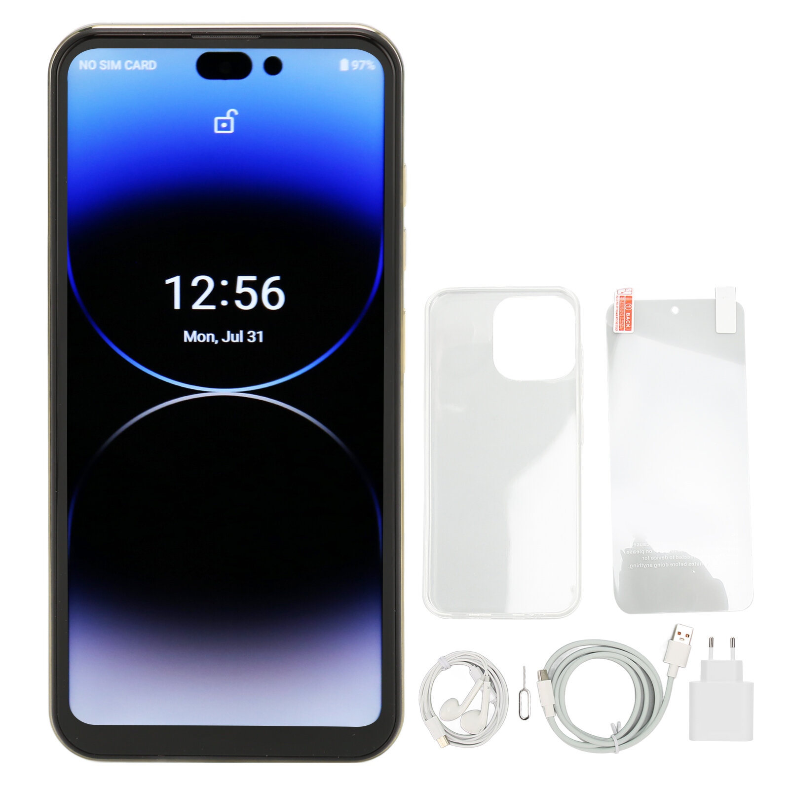 Смартфон I14 PRO MAX 6.7 дюйма, разблокированный, 4G, 8/256 ГБ, 32+16 Мп, два слота, 6800 мАч, заряд