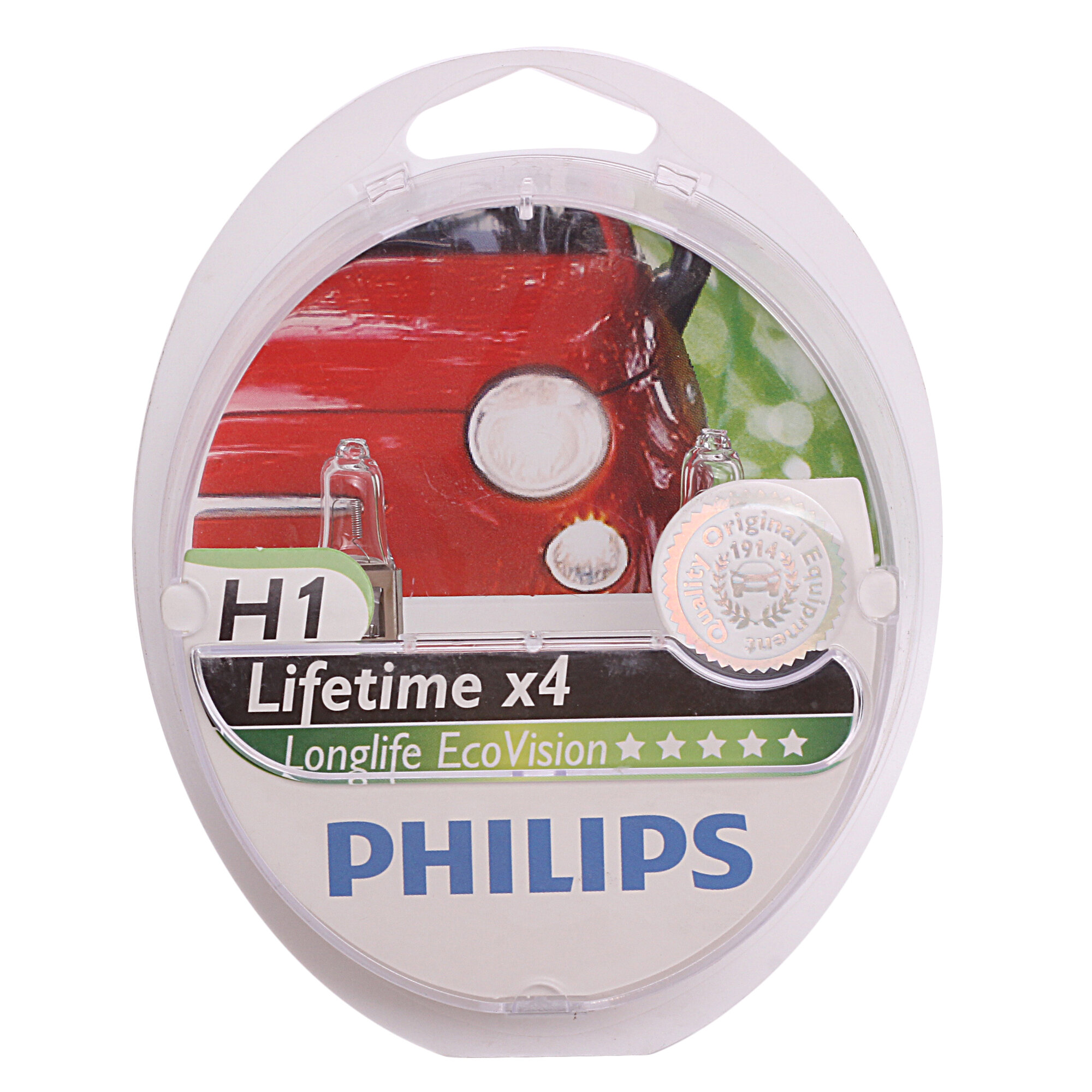 Лампа 12V H1 55W 1500lm P14,5s PHILIPS LongLife Ec