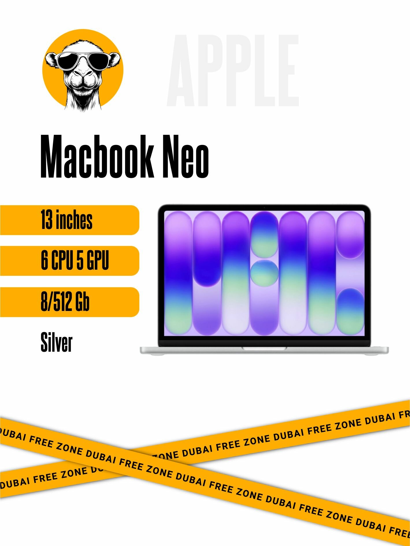 Ноутбук Apple Macbook Neo 8/512Gb (6 CPU/5 GPU) Silver