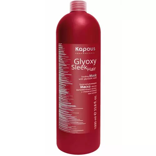Kapous GlyoxySleek Hair Маска запечатывающая после выпрямления волос с глиоксиловой кислотой, 1000 мл, бутылка
