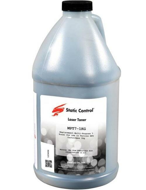 Тонер Static Control MPT7-1KG черный флакон 1000гр. для HP LJP1005/1006/1505
