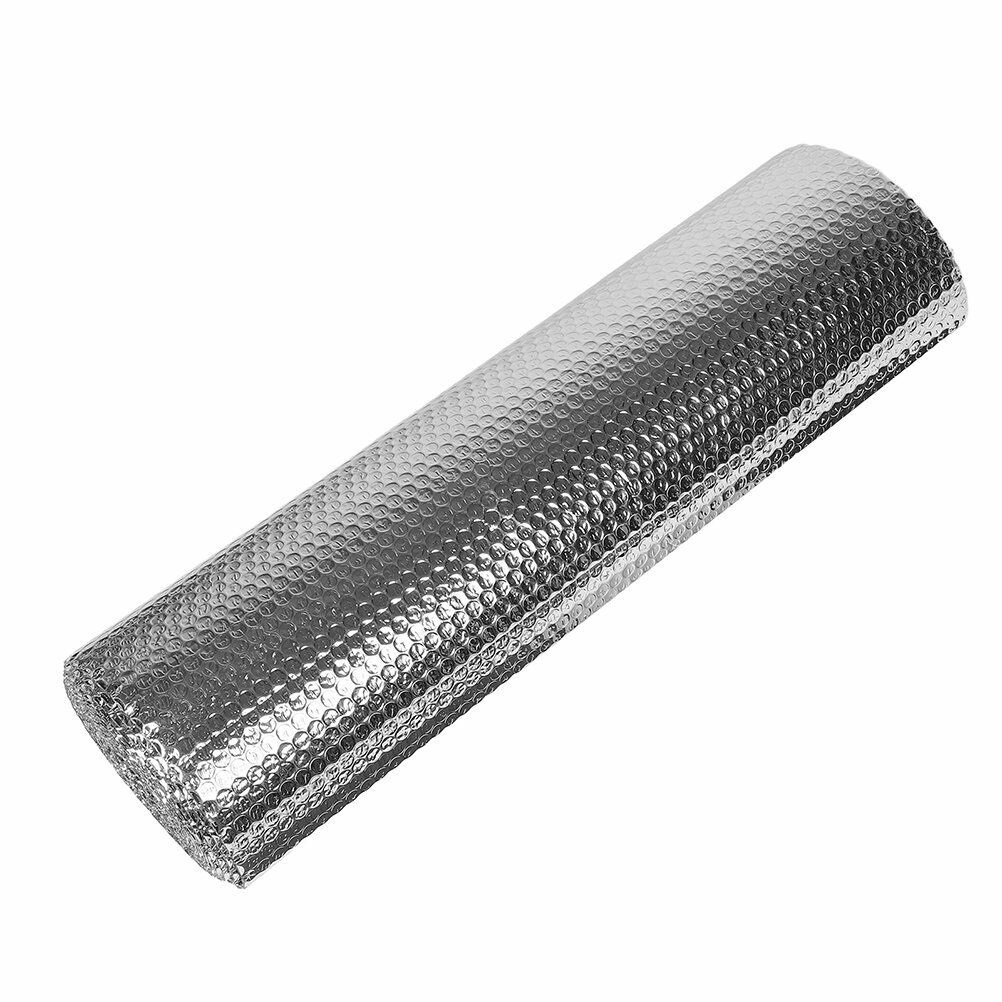 Алюминиевая фольга с пузырьковой изоляцией серебристого цвета для теплоизоляции радиаторов 3 м