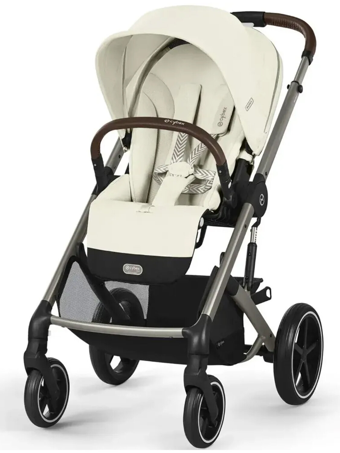 Коляска прогулочная Cybex Balios S Lux TPE Seashell Beige с дождевиком