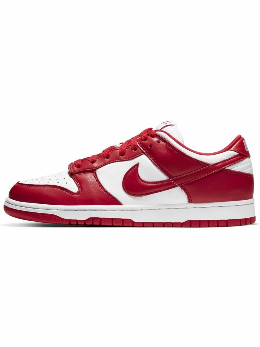 Кроссовки Dunk Low 'White and University Red'
