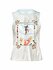 Топ SULTRY VIRGIN Graphic-print sleeveless top, размер 44, белый