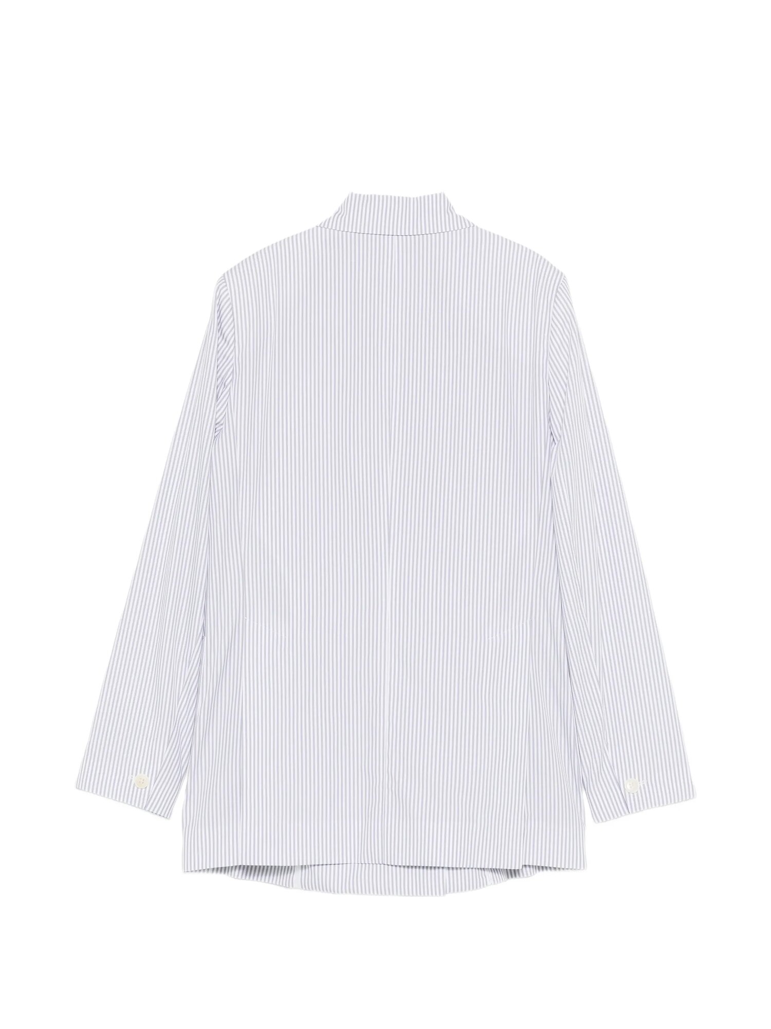 Пиджак Manuel Ritz Striped double-breasted jacket, размер 38, бежевый/белый — фото 1