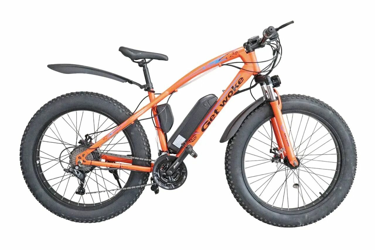 Электровелосипед 26" 36В/250Вт (350) Fat BIKE GET WOKE BZ-26D (аккум.10Ah, диск,27ск) красный (марки)