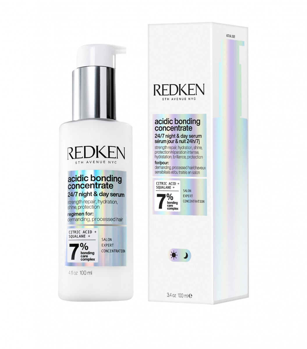 Сыворотка redken acidic bonding concentrate 24/7 night & day serum