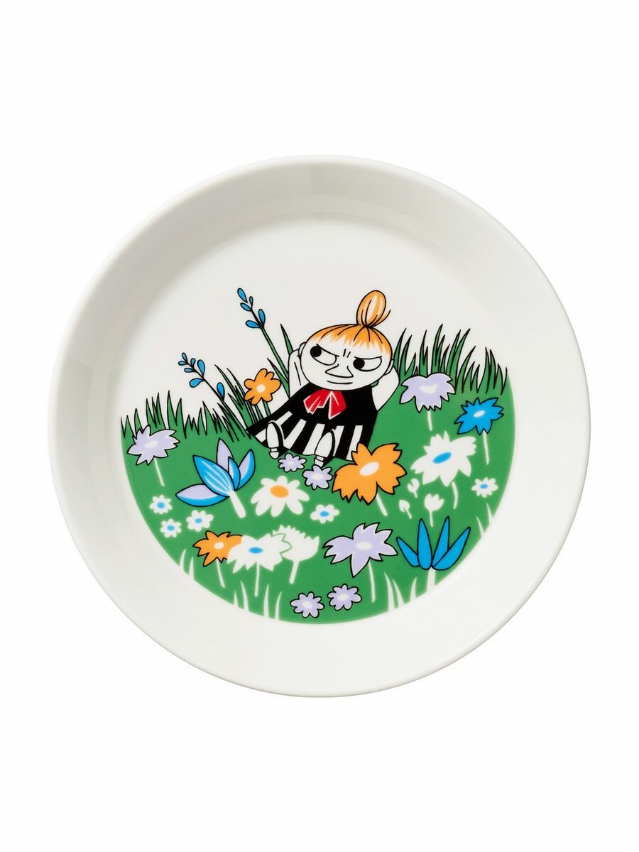 Тарелка Arabia Finland Moomin "Малышка Мю на лугу", 19 см, фарфор