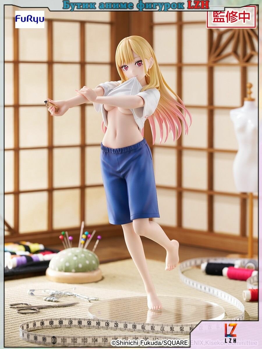Аниме Фигурка FuRyu TENITOL TALL Эта фарфоровая кукла влюбилась(My Dress-Up Darling) Марин Китагава (Kitagawa Kaiyumu) в sportswear 30cm (LZH)