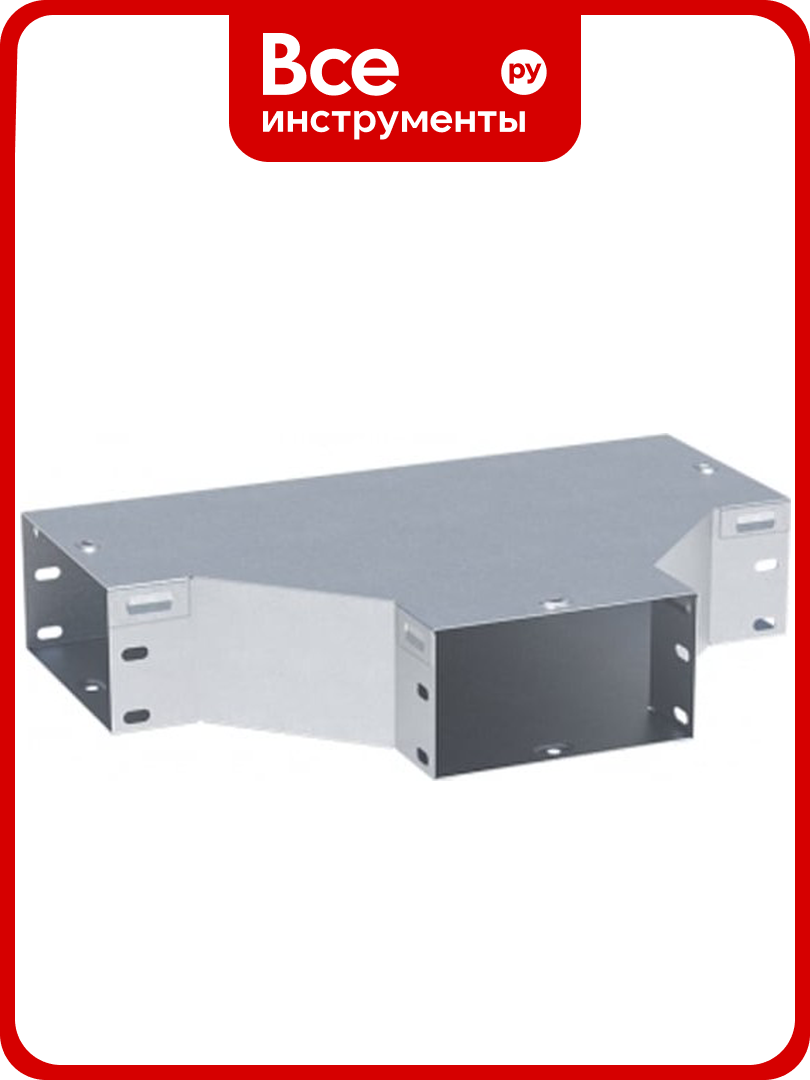 Ответвитель EKF T505008, сталь оцинкованная, светло-серый, 50x50 мм