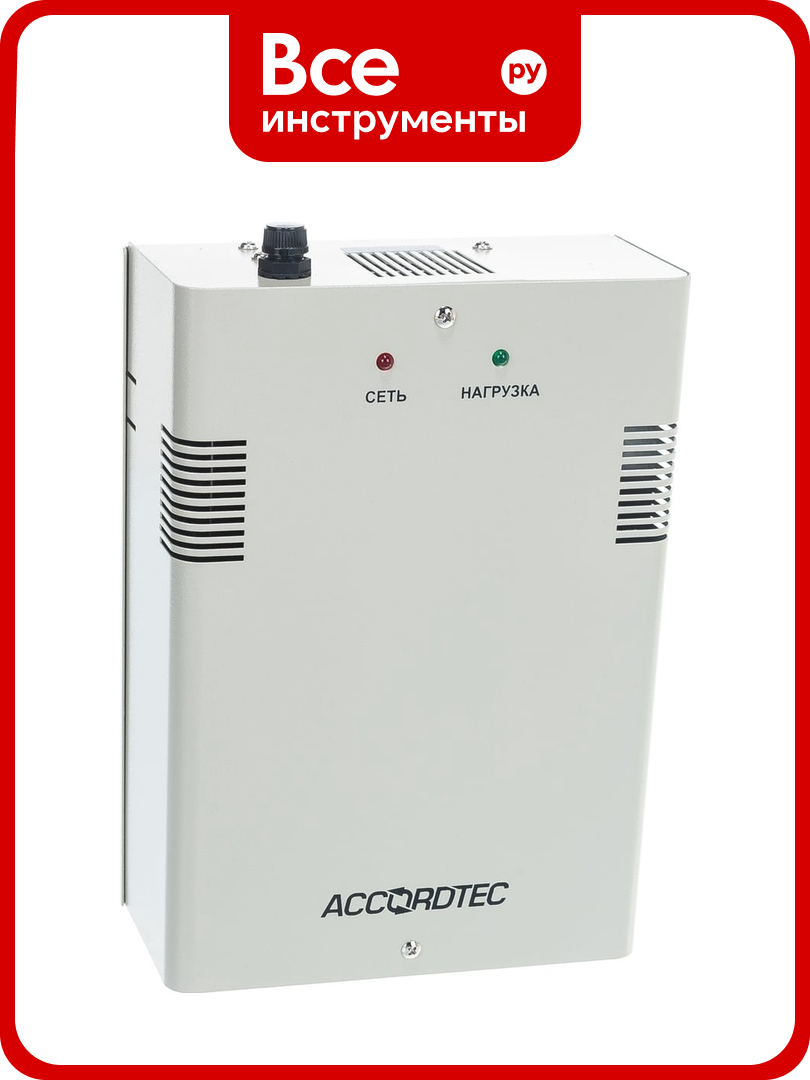 Источник бесперебойного питания ACCORDTEC ББП-30 исп.1 AT-02335, подключения и питания