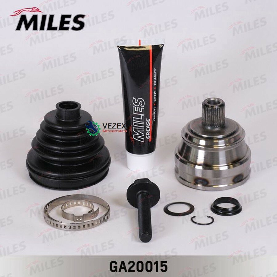 MILES GA20015 ШРУС наружный AUDI 80/90/COUPE 1.6-2.3 86-96 (GKN 301951) GA20015