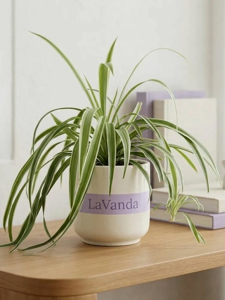 Хлорофитум Хохлатый (Chlorophytum comosum) живое комнатное растение