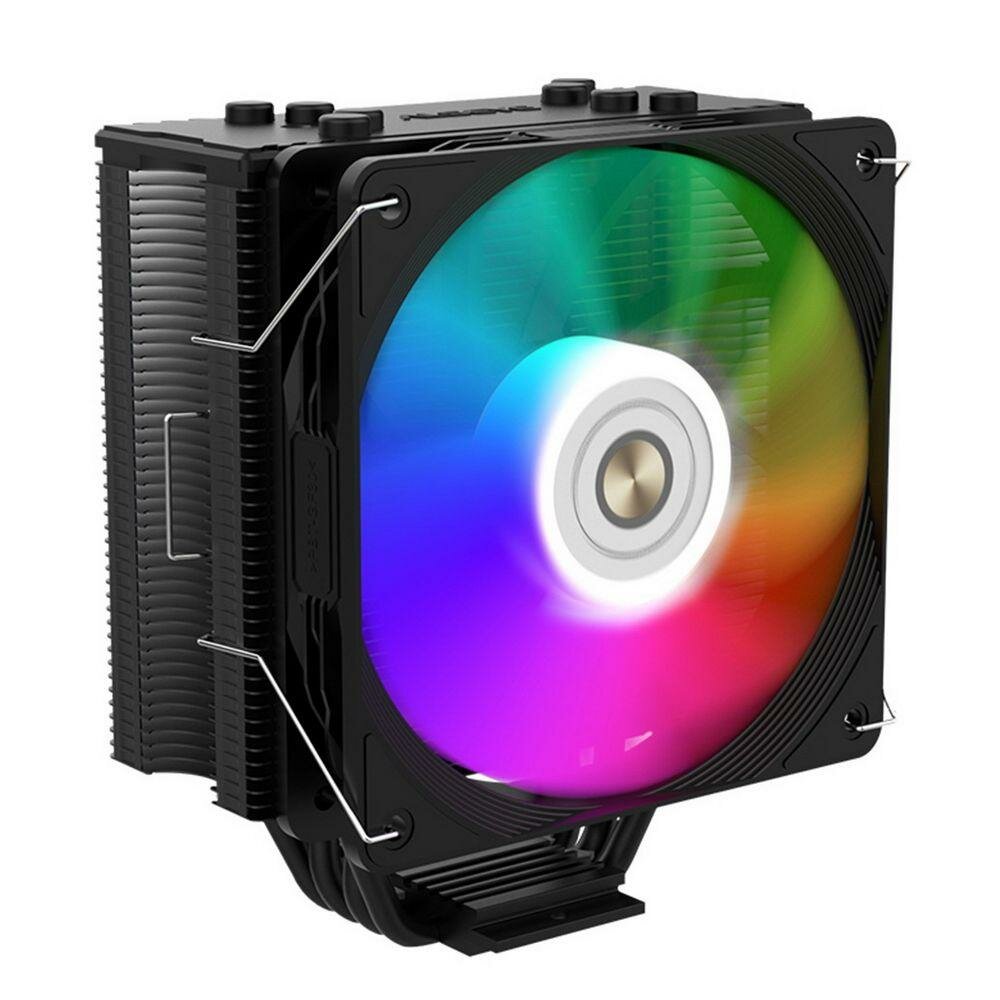 CPU Cooler N120-B, Universal socket, TDP 180W, 4* heat pipe, dem: 130*76*156mm FAN 120mm ARGB 0.095-0.3A, 800~1800RPM, 31.18-73.96CFM , BLACK, RTL