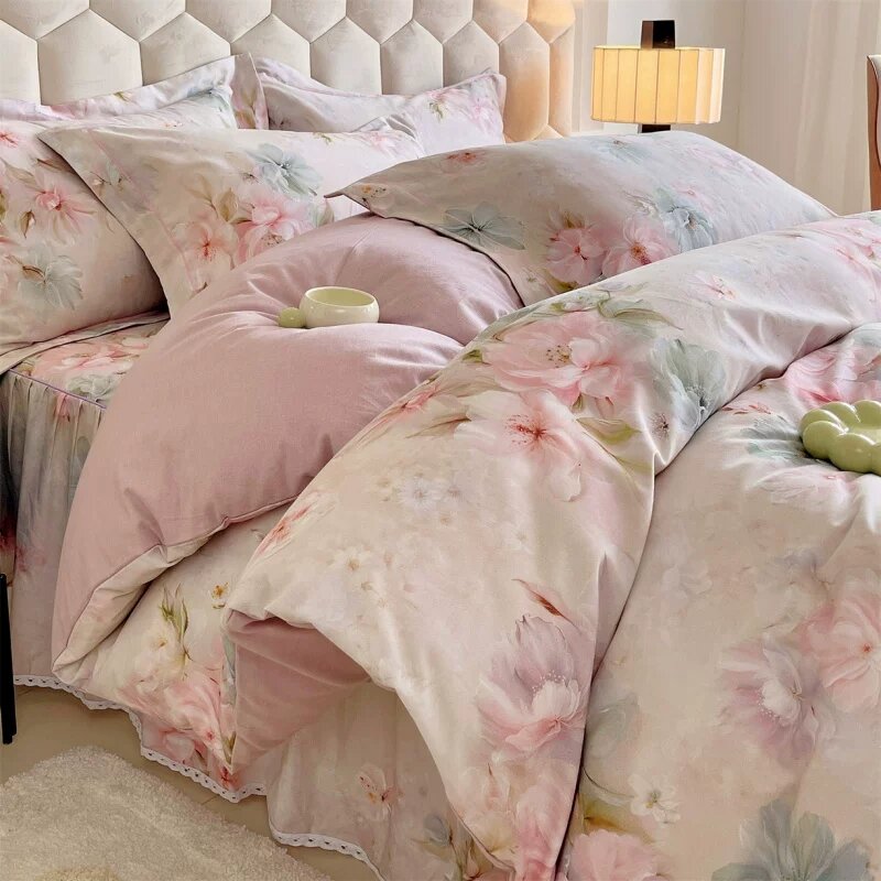(Baolilai Home Textiles) Новая коллекция 2025 года: приятный для кожи и комфортный комплект из четырех предметов из