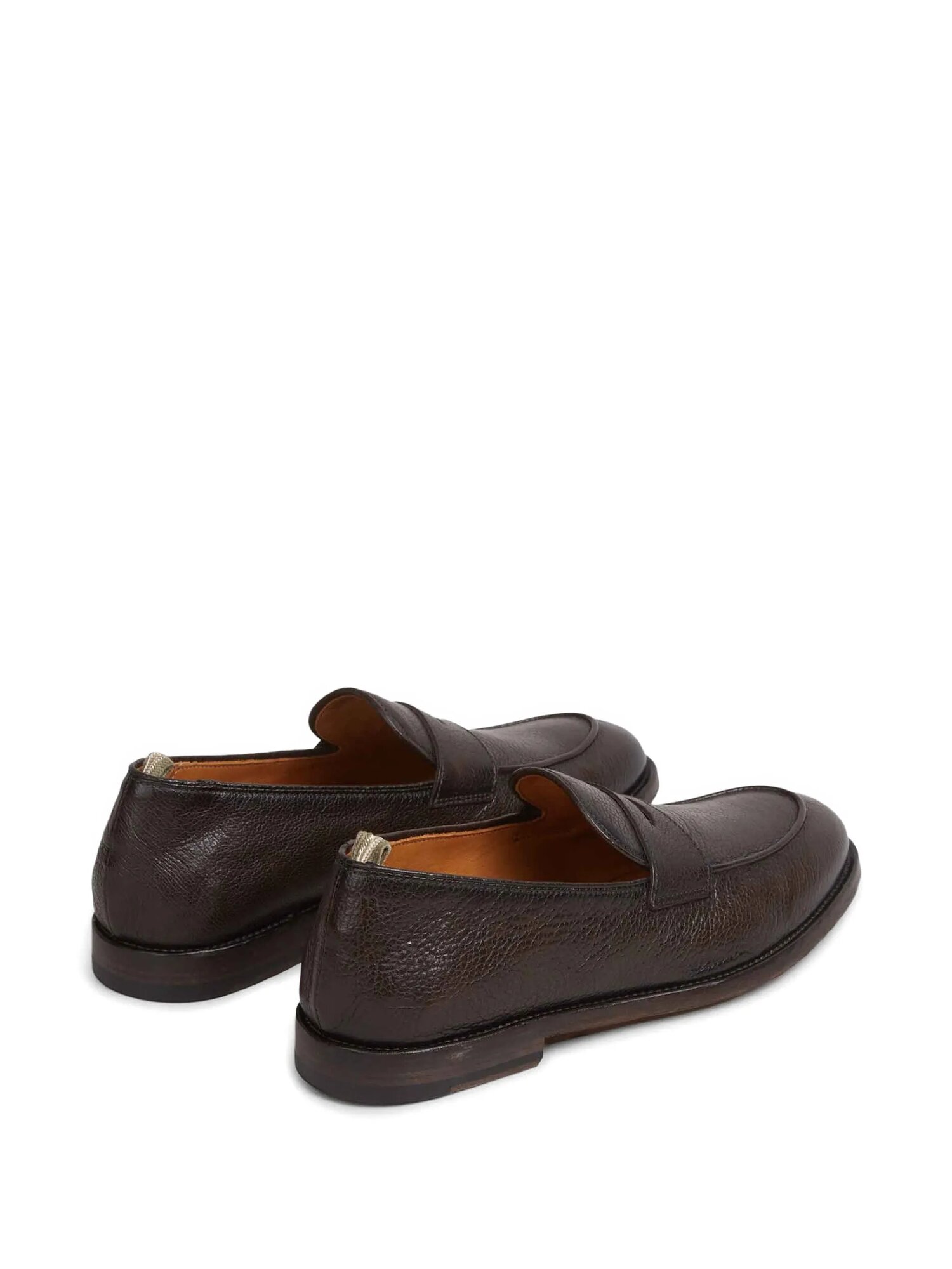 Лоферы Officine creative Grainy-leather loafers, размер 41, brown — фото 1