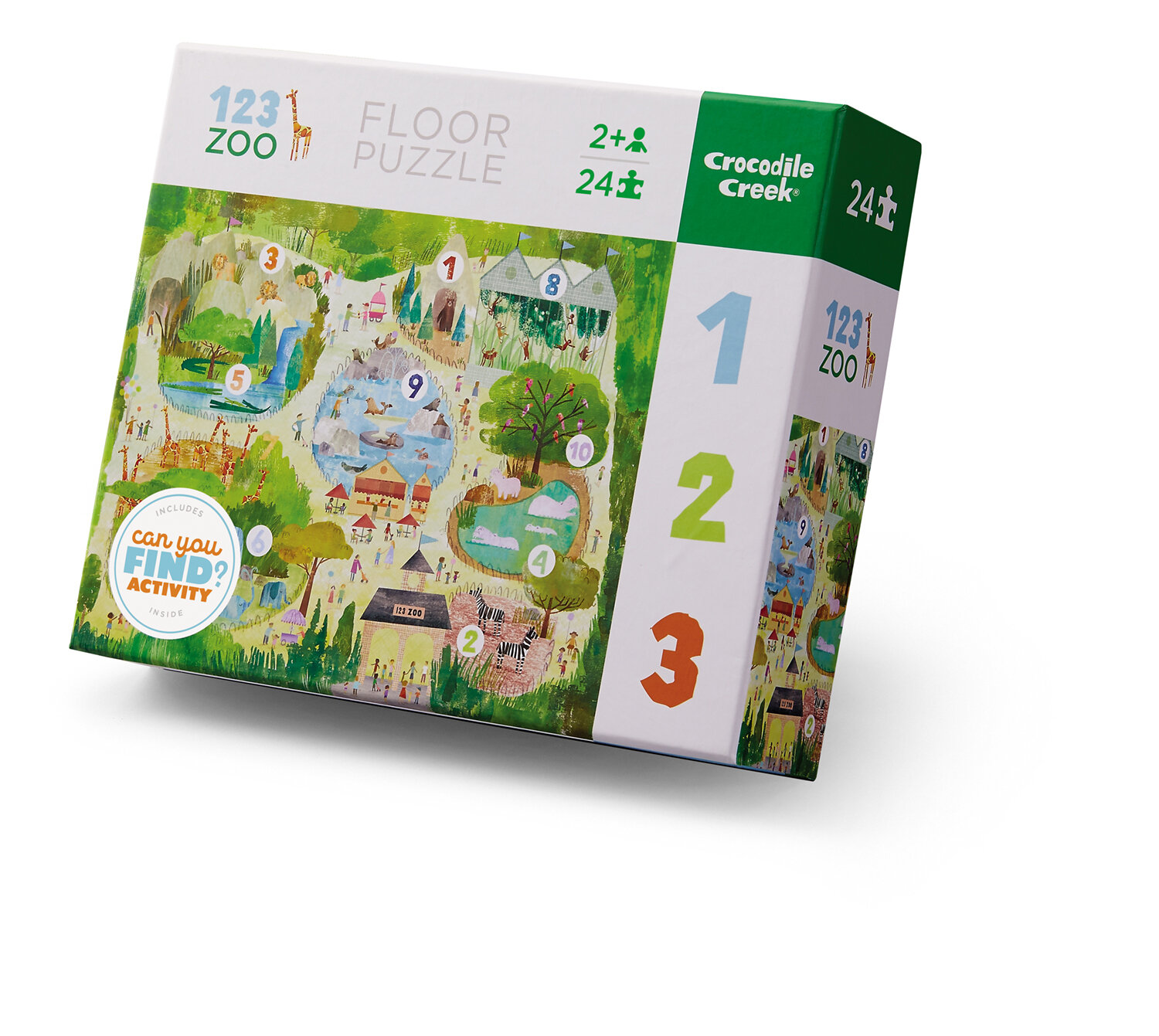 Пазл Crocodile Creek 24 дет, обучающий, Карта