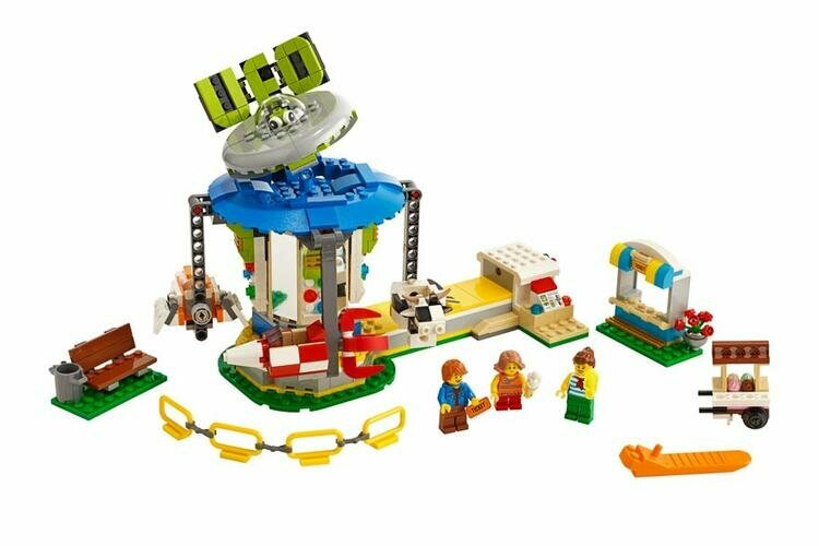 Конструктор унисекс LEGO Creator 3 в 1 Пластиковый строительный блок 526428142, Carousel