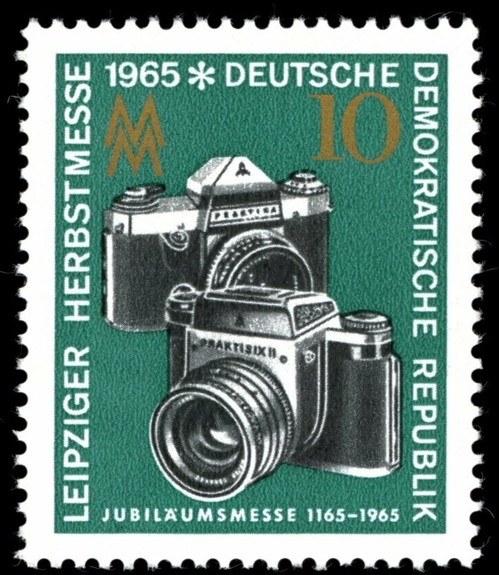 (1965-049) Марка Германия (ГДР) "Фотокамера" Ярмарка, Лейпциг III