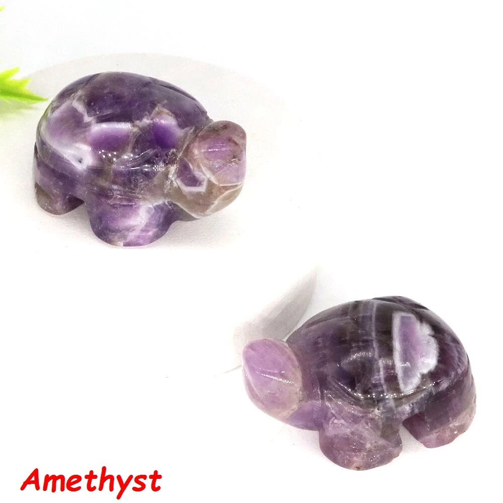 Фигурка черепахи из аметиста, 1 шт.