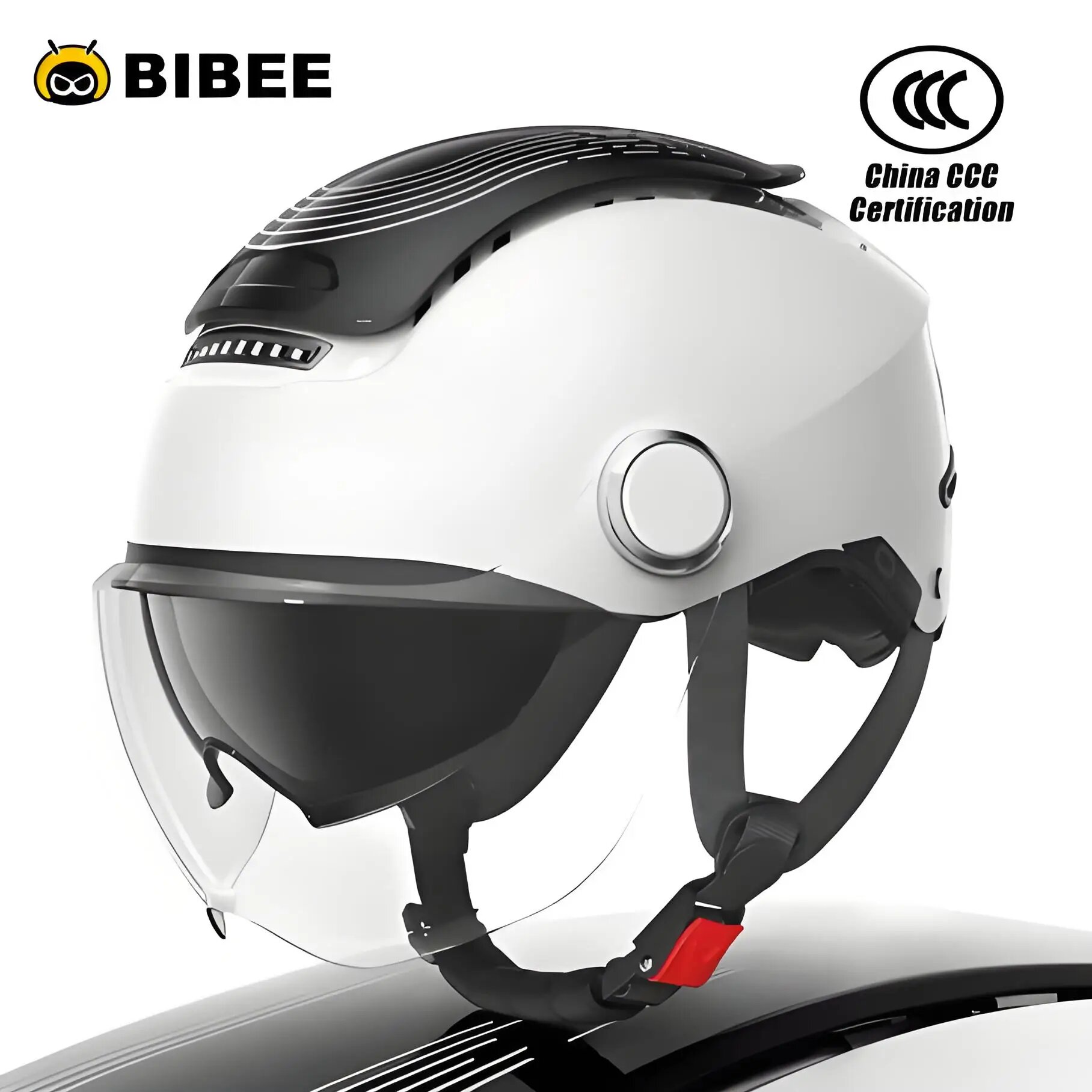 Велошлем BIBEE белый, TK47