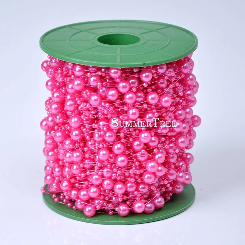 Розовая гирлянда из бусин Hot Pink