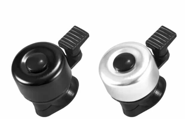 Велосипедный звонок алюминиевый Черный, 2PCS Black Silvery
