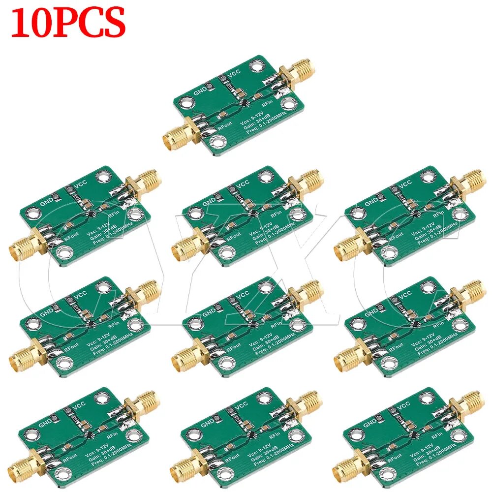 RF широкополосный усилитель LNA 0,1-2000 МГц 30 дБ 10PCS