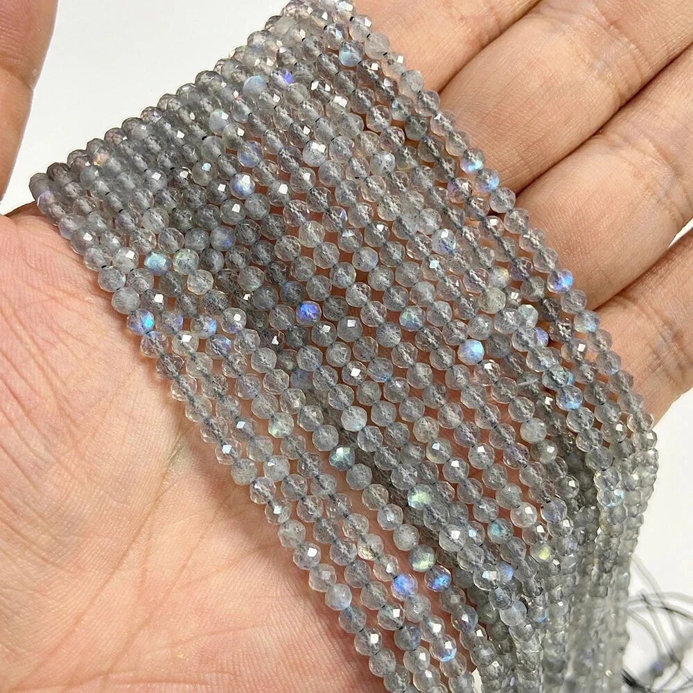 Бусины из натурального камня Vinswet Сапфиры и Рубины 2-4 мм 3mm About 130pcs, Labradorite