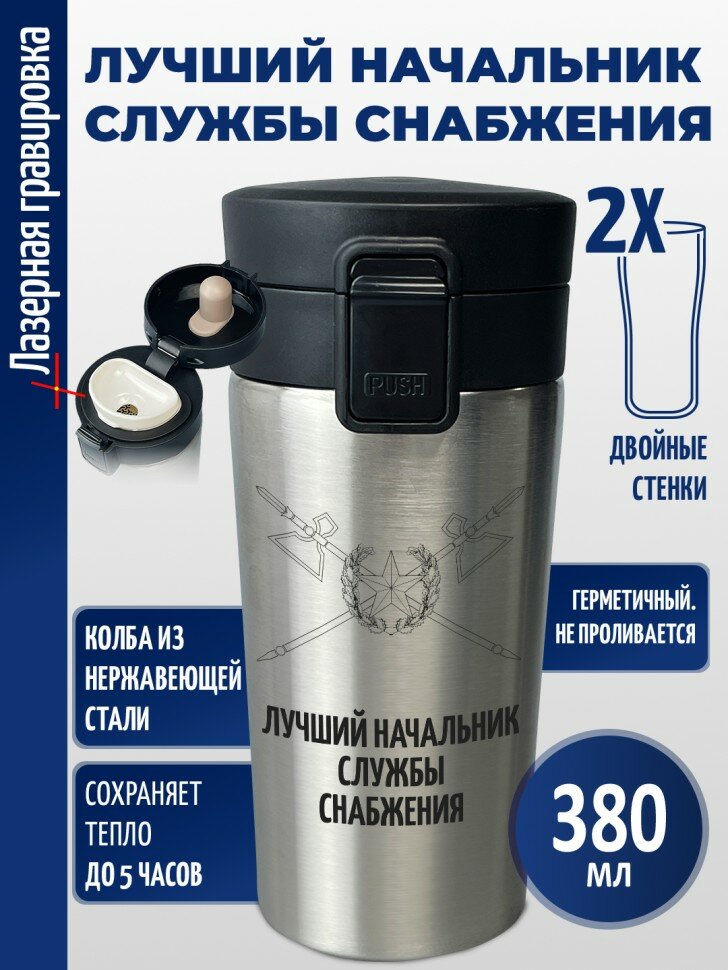 Термокружка "Лучший начальник службы снабжения"