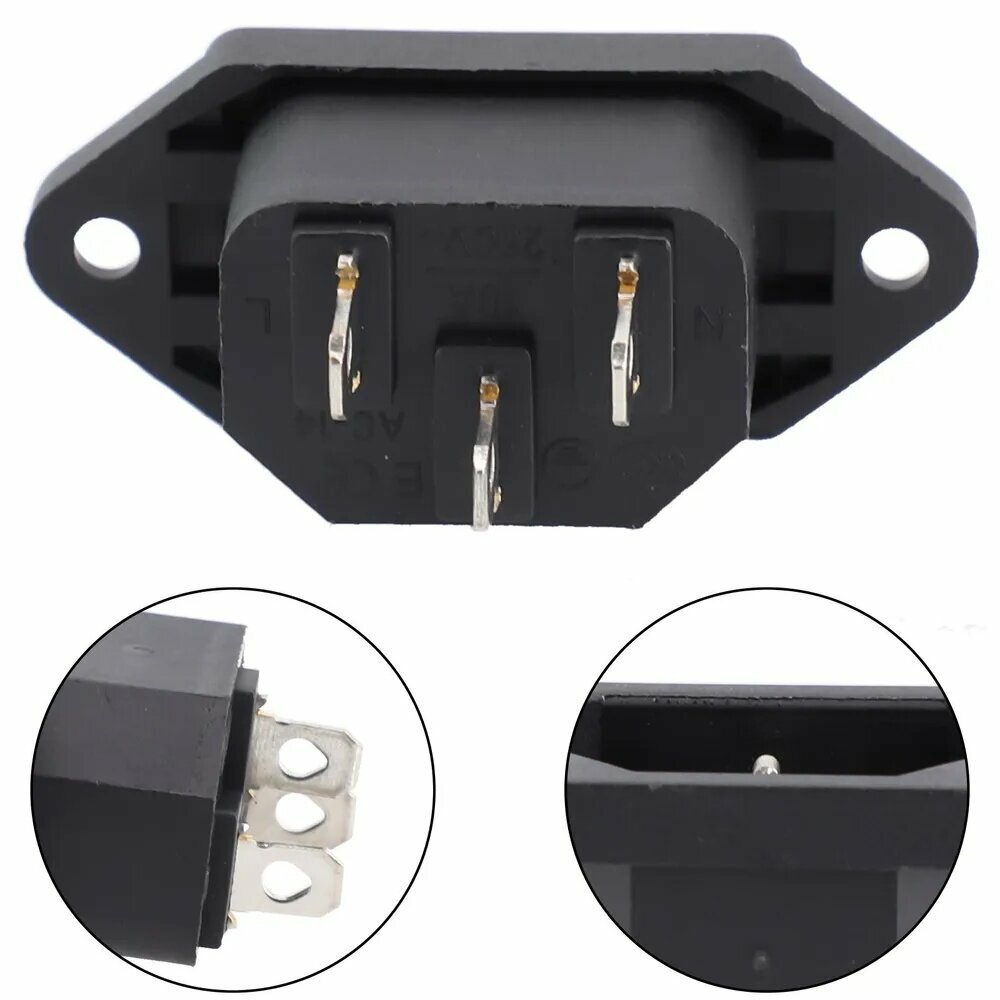 OZ-MERA Зарядная Встроенная Розетка 3pin AC-04 Разъем питания 250V 10A