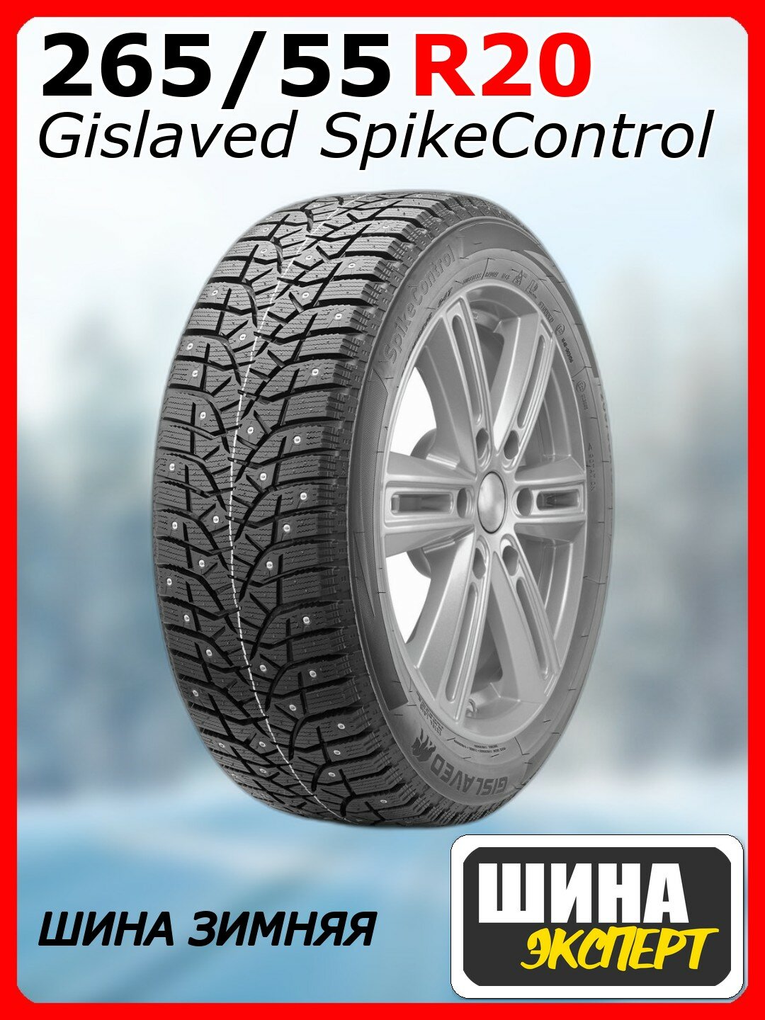 Шина зимняя шипованная Gislaved 265/55/20 T 113 SpikeControl XL Ш. для легковых автомобилей 16113830137
