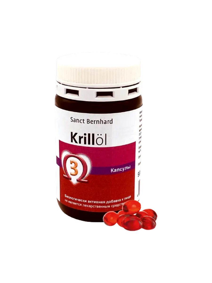 Санкт Бернард Масло Криля/Krill Oil Sanct Bernhardt капсулы массой 922,2 мг 90 шт