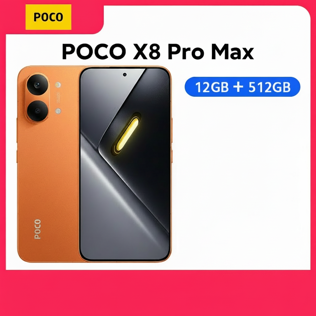 Смартфон Poco X8 Pro Max, 12/512ГБ, global