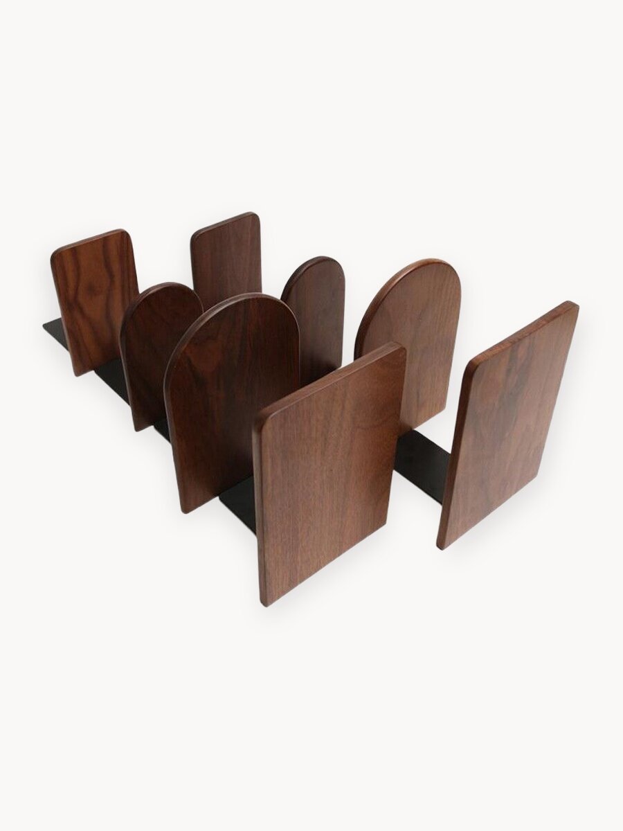 Книжная подставка, черный орех, 13x8 см