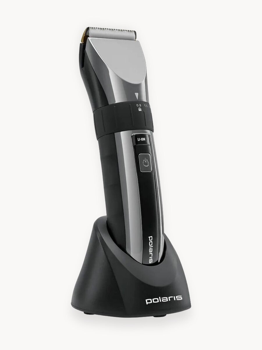 Машинка для стрижки волос профессиональная Polaris PHC 3017RC Argan Therapy PRO / Триммер для бороды и усов - 4 насадки