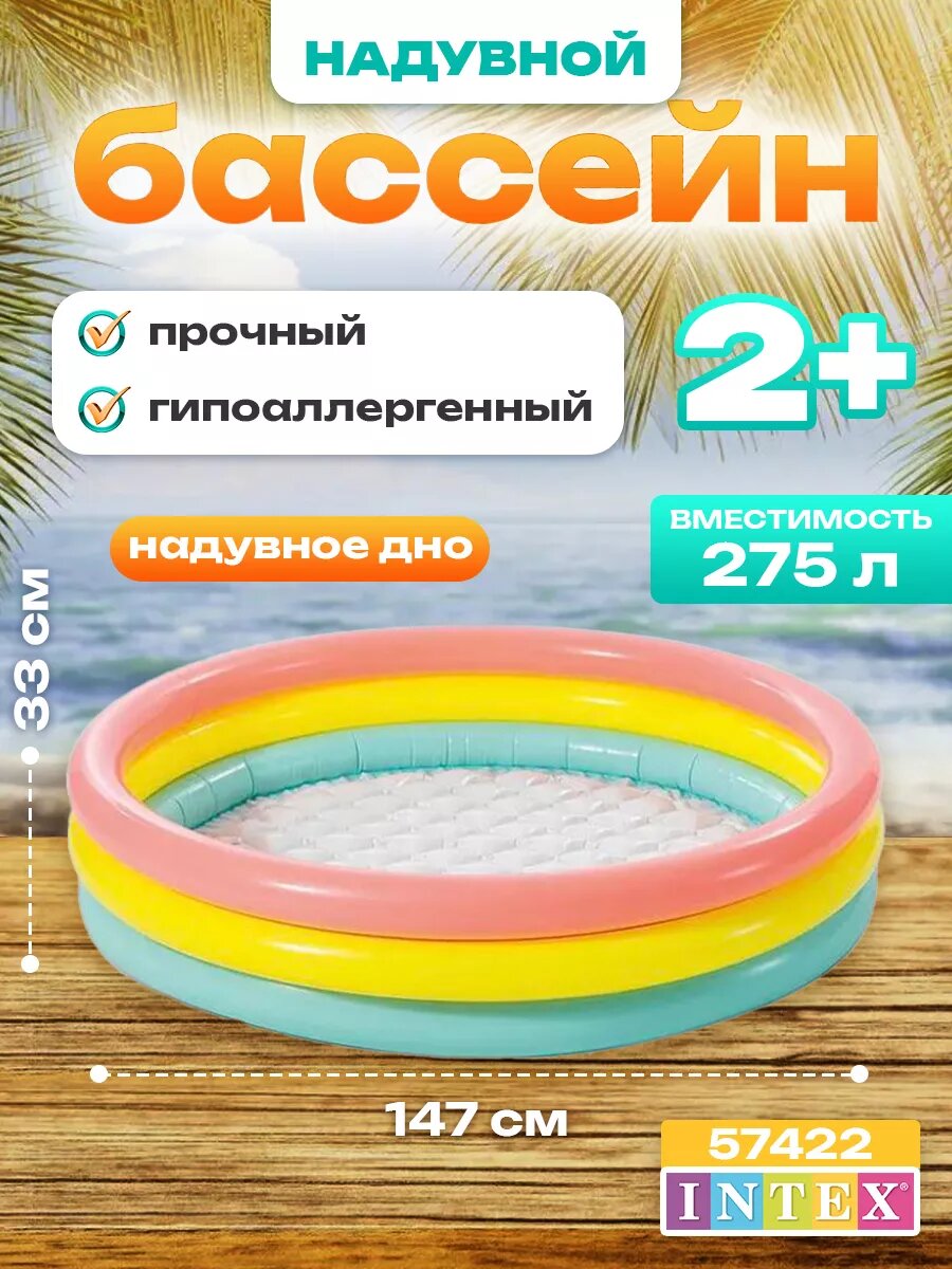 Бассейн надувной детский