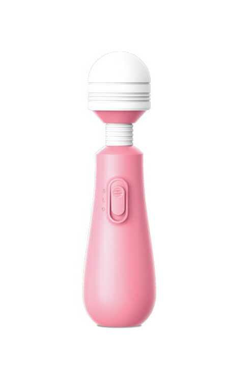 Вибромассажер Spark of love pink Magic Wand розовый пластик длина 15 см
